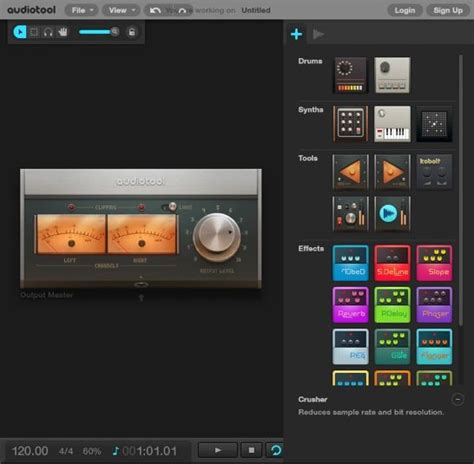 Free Online Synthesizer AudioTool Now Available Synthtopia