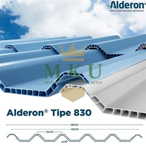 Jual Atap Upvc Alderon 830 10 Mm Warna Semi Transparan Translucent Shopee Indonesia