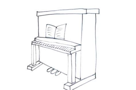 How To Draw A Piano Concert And Sketching Version