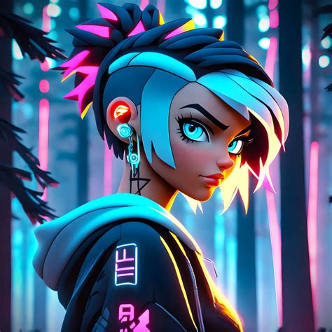 Cyberpunk Girl 227 By Flunex On Deviantart