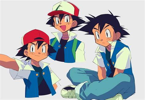 Ash Ketchum Pokemon And 2 More Drawn By Knhrpnkt Danbooru