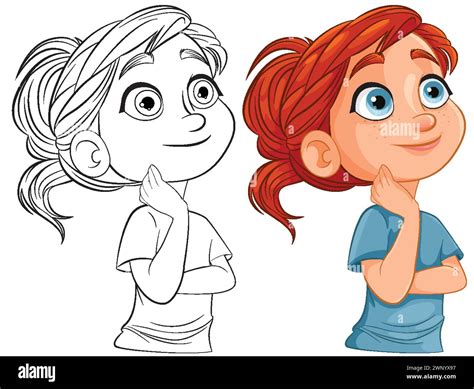 How To Draw A Girl Thinking Easy