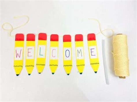 Cute Pencil Welcome Banner For Back To School