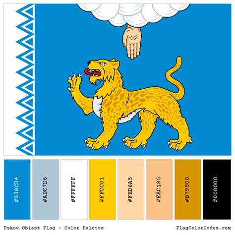 Pskov Oblast Flag Color Codes
