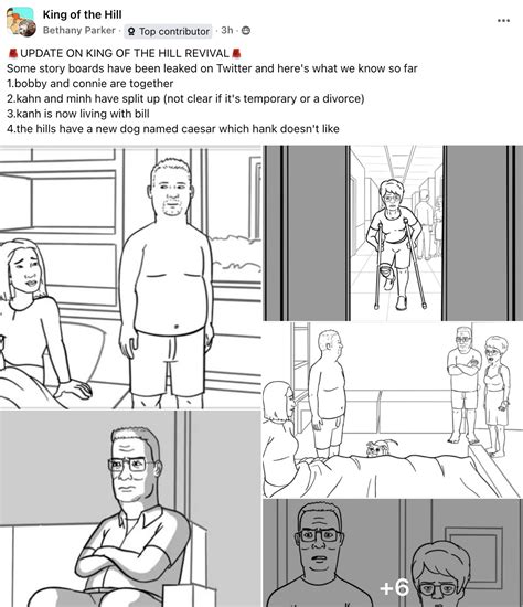 Allegedly Leaked Storyboards From The King Of The Hill Reboot Hint At A Bobby And Connie