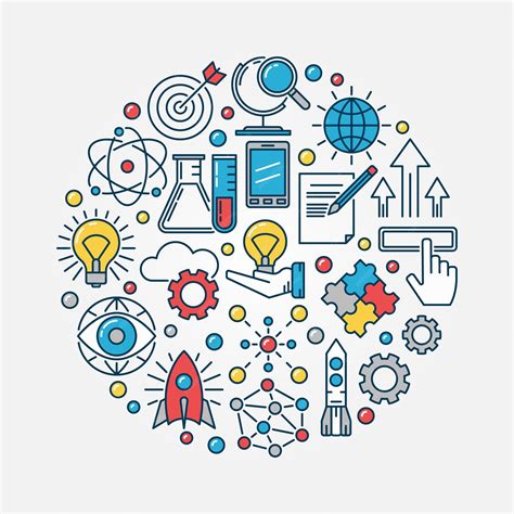 Premium Vector Innovation Vector Concept Round Creative Illustration