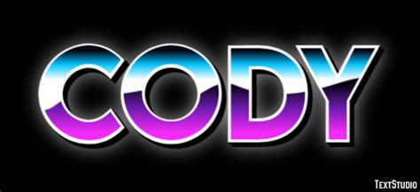 Cody Text Effect And Logo Design Name