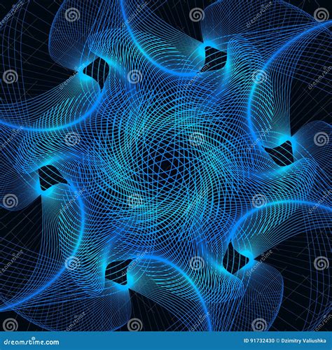 Abstract Spirograph Element Stock Vector Illustration Of Ornamental