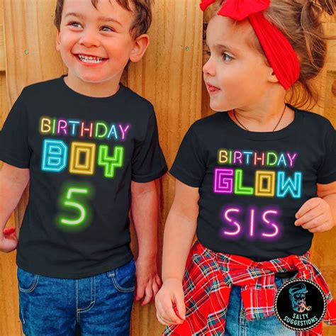 Neon Glow Crazy Shirt Neon Glow Birthday Shirt Glow Party Etsy