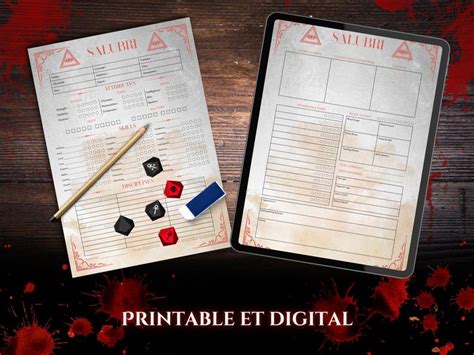 Vtm Character Sheet Salubri Vampire The Masquerade V5 Clan Sheet 5
