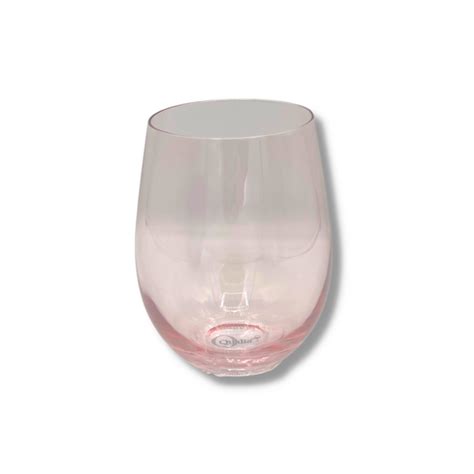 Carnival Stemless Wine Glass Pink