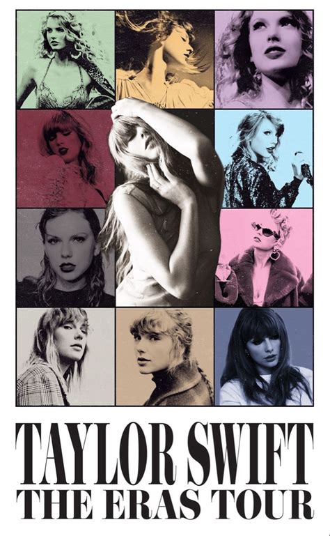 Taylor Swift Eras Tour Poster With Ttpd Taylor Swift Posters Taylor