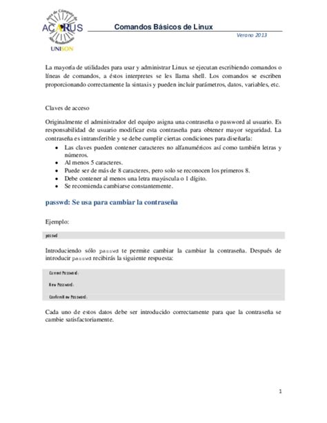 Comandos Básicos De Linux