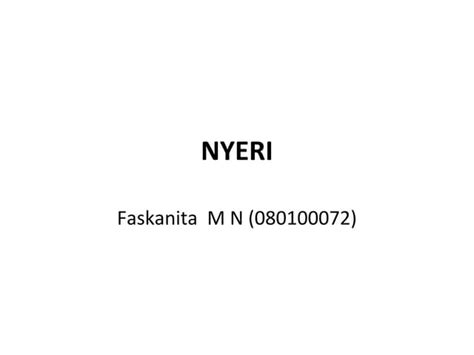 Nyeri Ppt