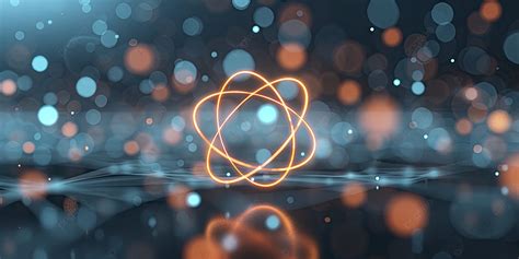 A Glowing Quantum Particle With An Intricate Structure Surrounded In