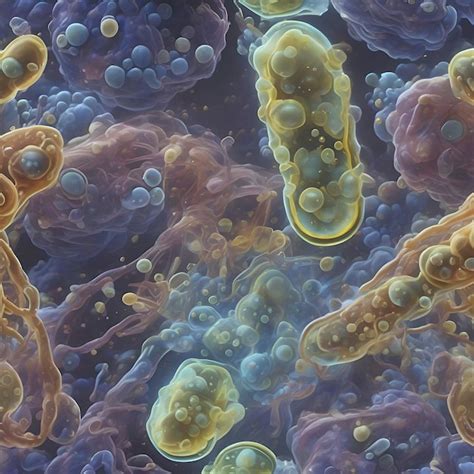 Premium Psd Color Bacteria Painting Background Aigenerated