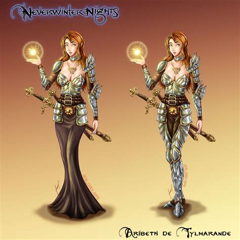 Aribeth De Tylmarande Half Elven Paladin Of Tyr By Aeon Oxide On