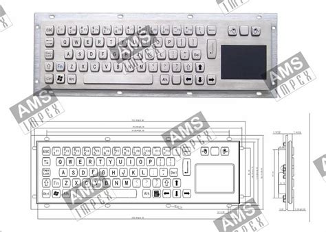 Ams Metal Keyboard With Touchpad At ₹ 13000 Industrial Metal Keyboard