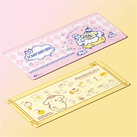 Akko Pompompurin Mouse Pad 900x400mm Pink Yellow