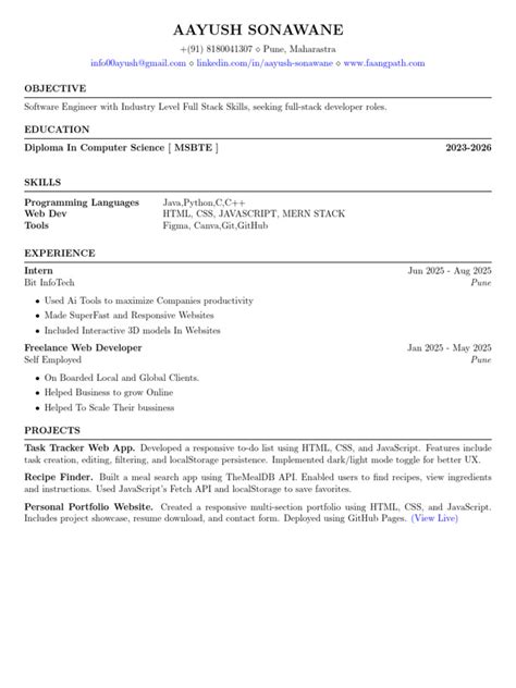 Faangpath Simple Template Pdf