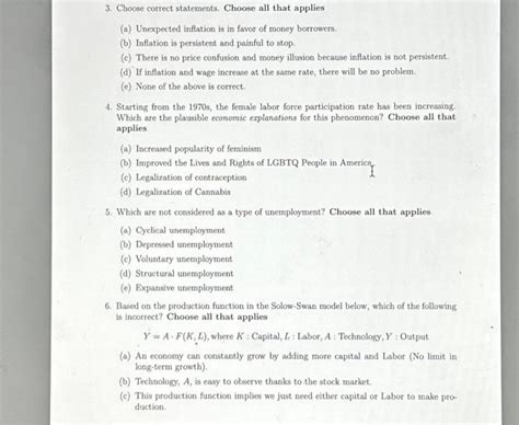 Solved 3 Choose Correct Statements Choose All That Applies