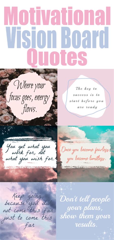 Quotes For Your Vision Board Inspirational Vision Boards And Quotes