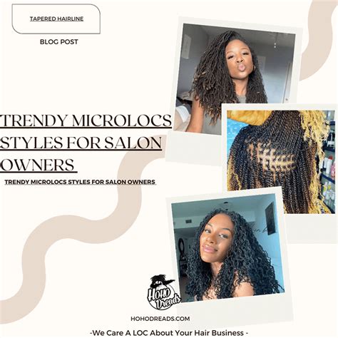 Trendy Microlocs Styles For Salon Owners Hohodreads