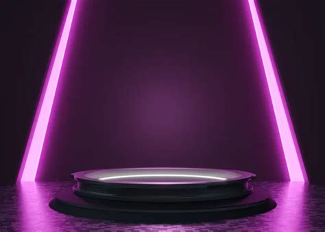 Alien Ship Futuristic Podium 3d Illustration Free Download Art