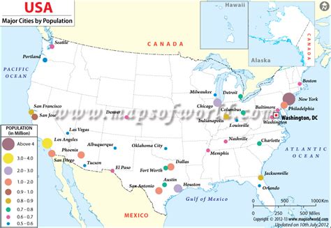 Us Map With States Cities