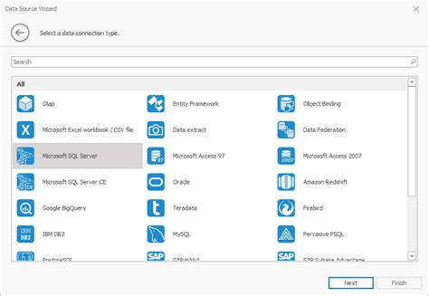 Data Source Wizard Business Intelligence Dashboard Devexpress