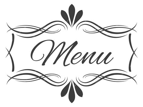 premium vector elegant menu header decorative vintage classic element