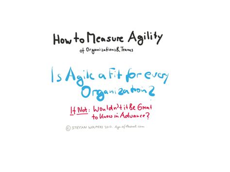 How To Measure Agility Of Organizations And Teams