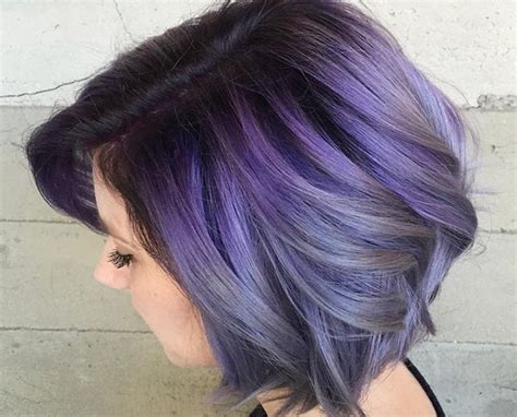 Nuancier De Couleurs De Cheveux Violets La Couleur De Cheveux Tendance
