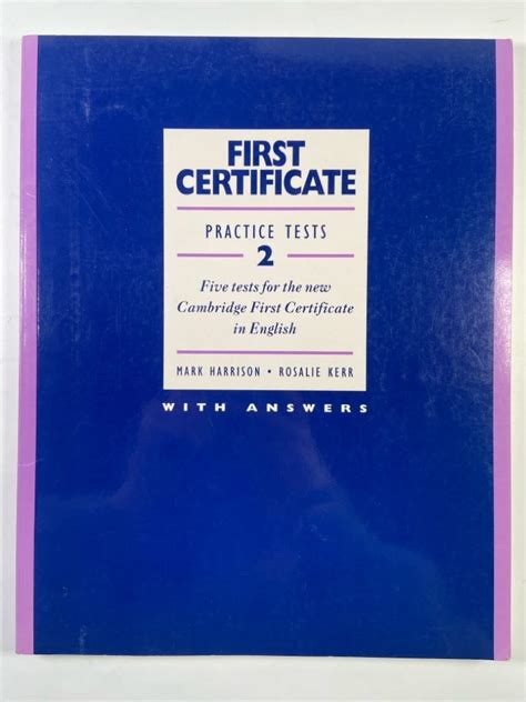 First Certificate Practice Tests 2 Kolektiv Autorů Od 89 Kč Reknihy