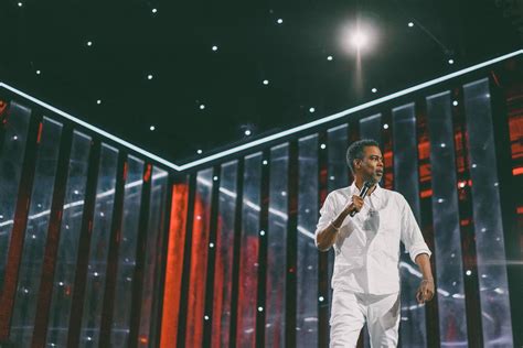 Chris Rock Behind The Scenes On Stage In Selective Outrage Images