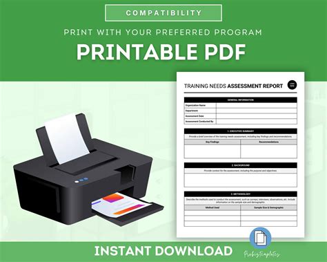 Employee Training Needs Assessment Report Template Probiztemplates