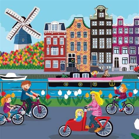 Amsterdam Cartoon Illustrators Magic Design Holland