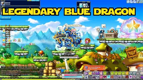 Maplestory Legendary Blue Dragon Event Maplestorysea Youtube