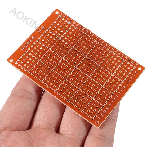 Copper Perfboard 20 Pcs Paper Composite Boards 5 Cm X 7 Cm Breadboard Single Sided Printed