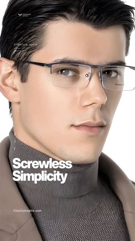 Level Up Your Everyday Hustle Screwless Titanium Frames For Men Face