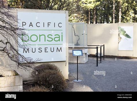 Sign At The Entrance To The Pacific Bonsai Museum In Federal Way