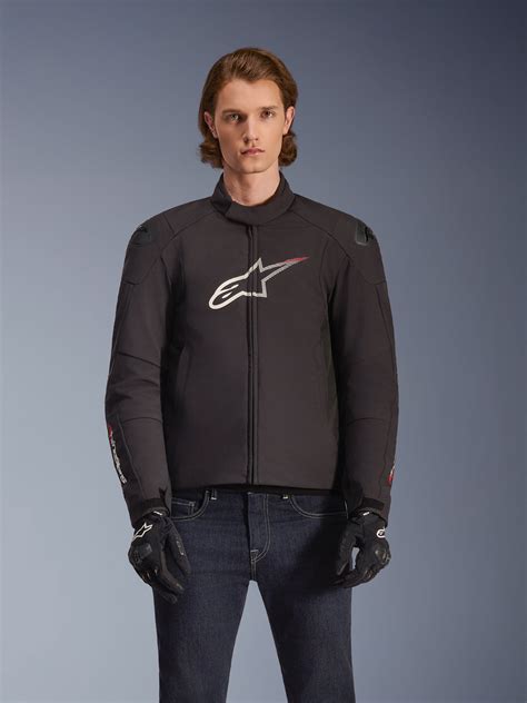 Smx Waterproof Black Motorcycle Jacket Alpinestars®