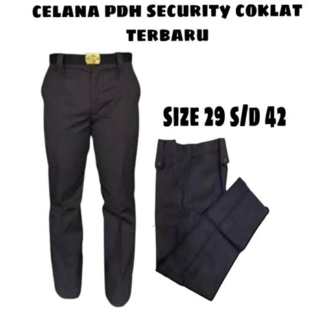 Jual Celana Pdh Satpam Baru Celana Pdh Coklat Security Satpam