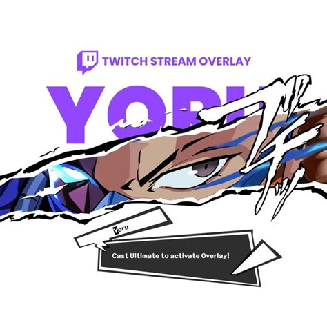 Yoru Valorant X Persona 5 Animated Stream Overlay Digital Download