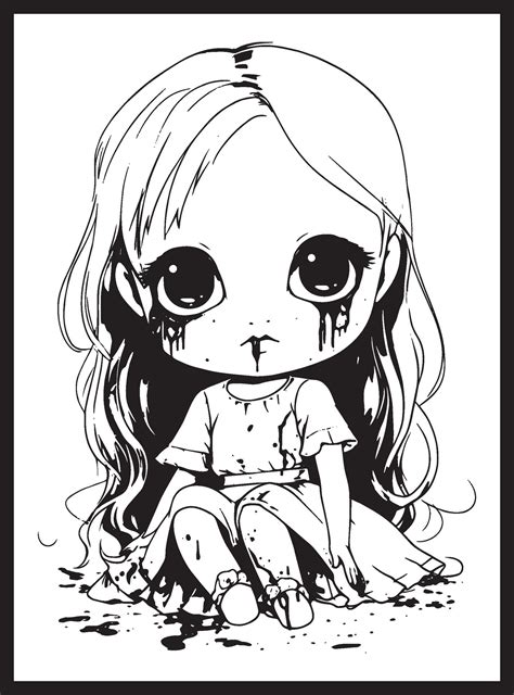 Cute Horror Coloring Pages