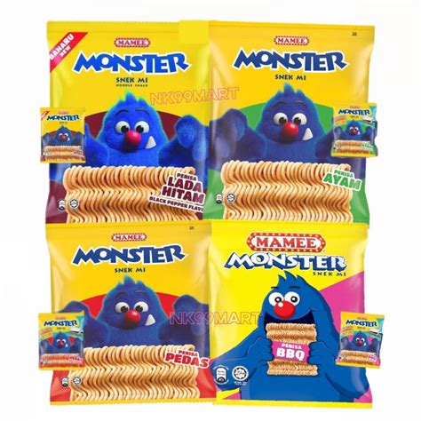Mamee Monster Snek Mi 8pcs X 25g Shopee Malaysia