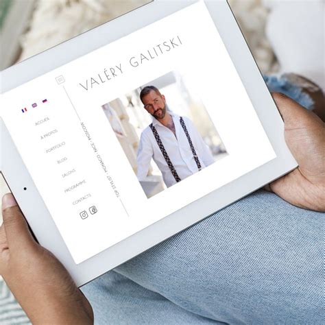 Personal Website Of A Top Stylist Valéry Galitski Web Agence Bisteinoff