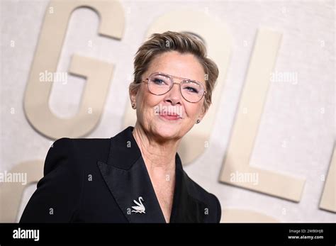 Annette Bening At The 81st Golden Globe Awards Held At The Beverly