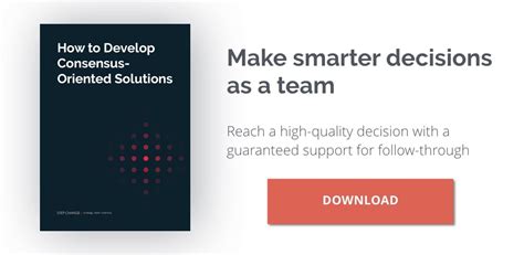 Team Decision Making 4 Consensus Techniques Every Leader Must Learn