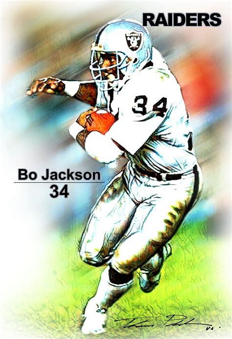Bo Jackson 34 Raiders Bo Jackson Jackson Raiders